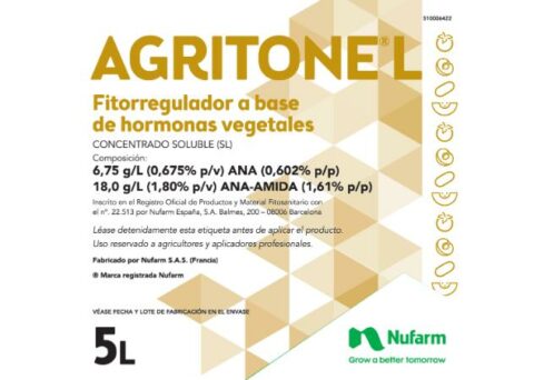 AGRITONE L: fitorregulador que favorece la floración y el cuaje.